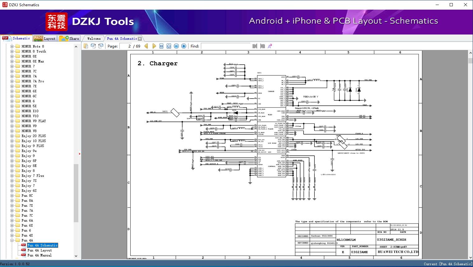 Fun 4A Schematic - Fun 4A - HUAWEI Schematic - DZKJ Schematics & PCB Layout