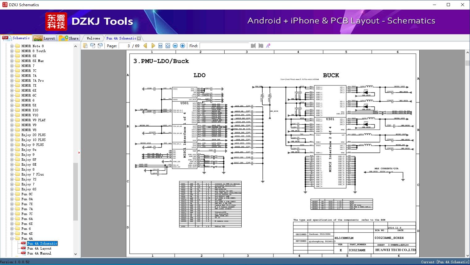 Fun 4A Schematic - Fun 4A - HUAWEI Schematic - DZKJ Schematics & PCB Layout